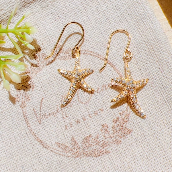 Starfish Earrings - Etsy
