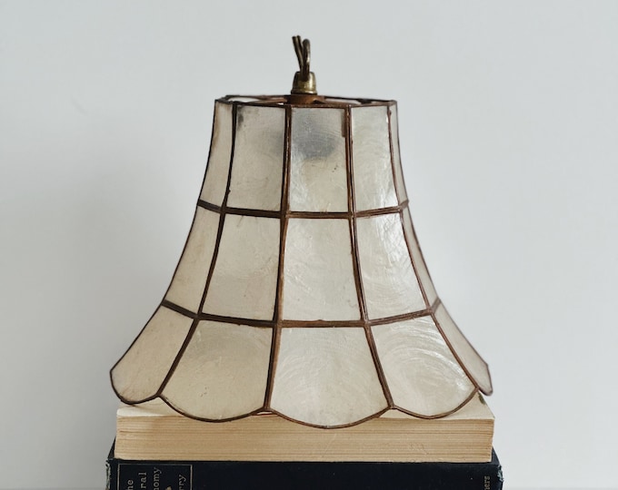 Vintage Capiz Shell Bell Shape Lamp Shade - Etsy