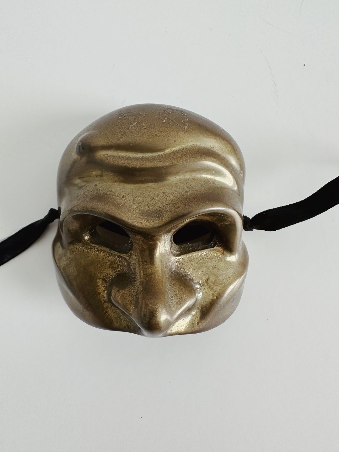 Vintage Solid Brass Theatrical Mask Made in India/masquerade/opera Mask ...