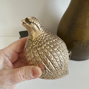 Vintage Solid Brass Quail/partridge Figurine/mid Century/shelf Decor - Etsy