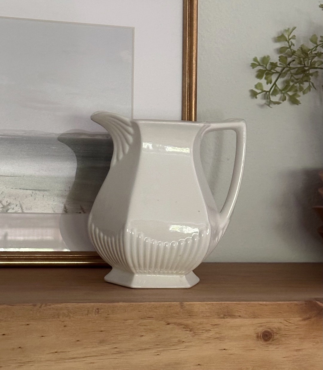 Antique English Ironstone Pitcher/wm Adams & Sons/farmhouse/cottagecore ...