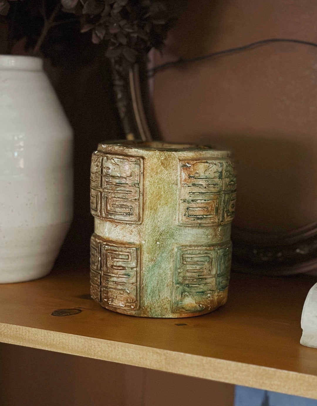 Vintage 1960's American Museum of History Reproduction Pottery Vase - Etsy