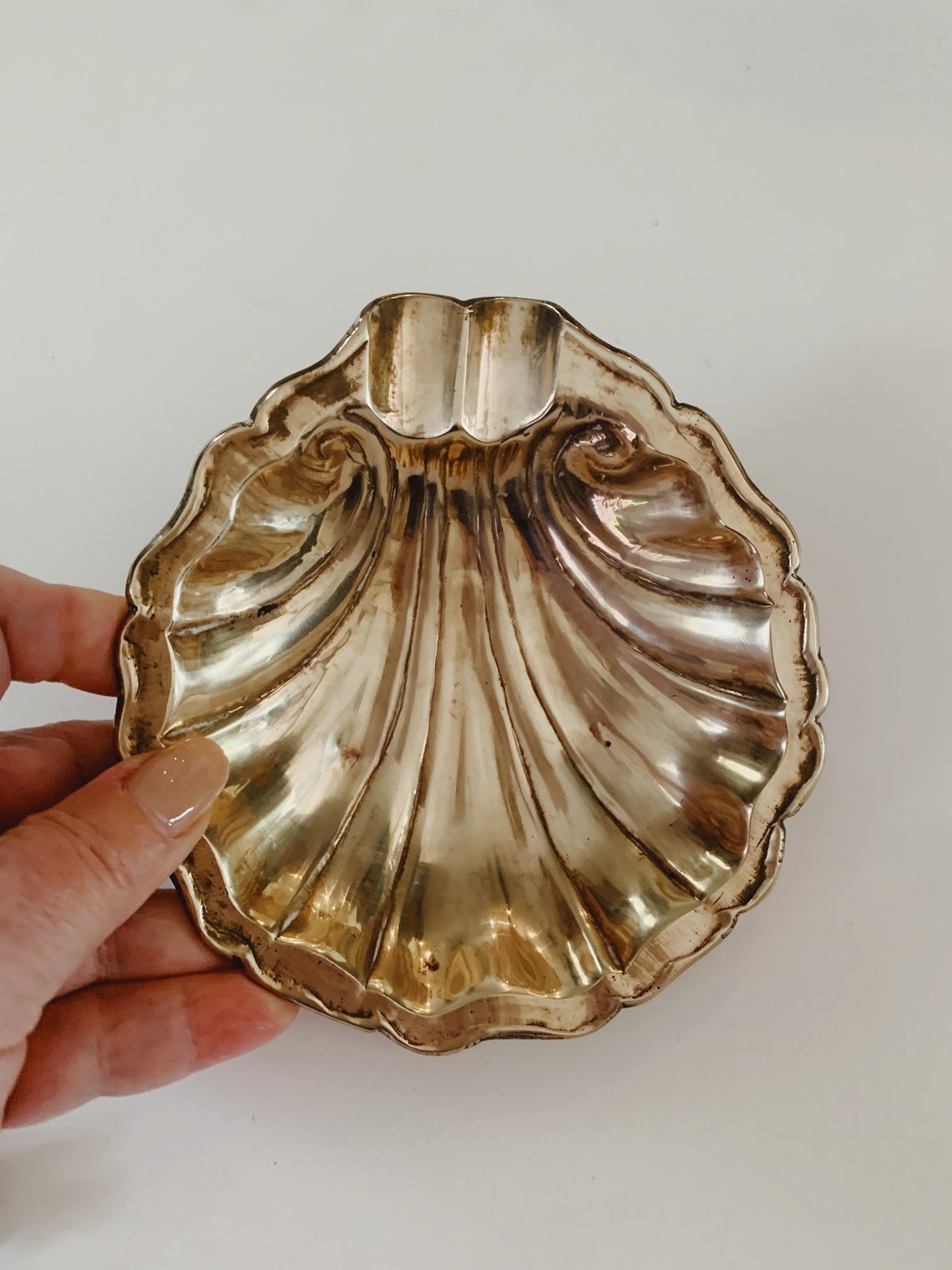 Vintage Brass Clam Shell Ashtray/trinket Dish/air Plant Holder - Etsy