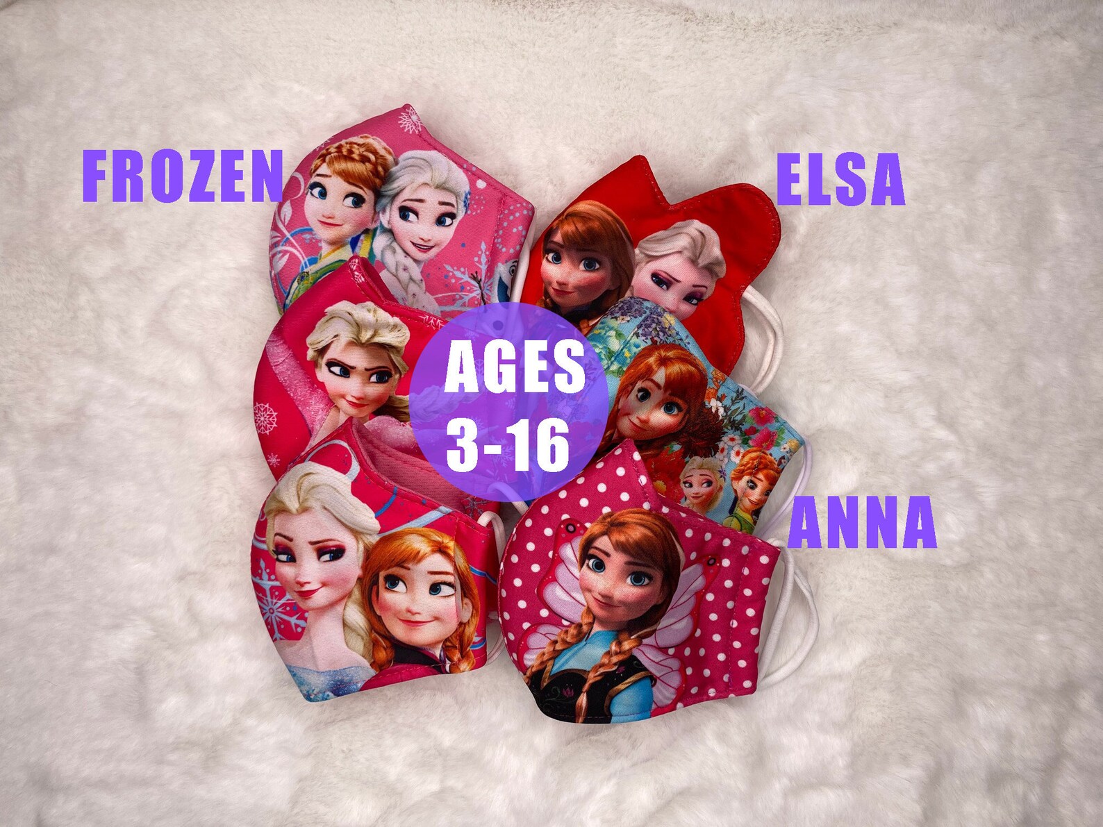 Disneys Frozen Elsa Face Mask With Filter Reusable Washable | Etsy