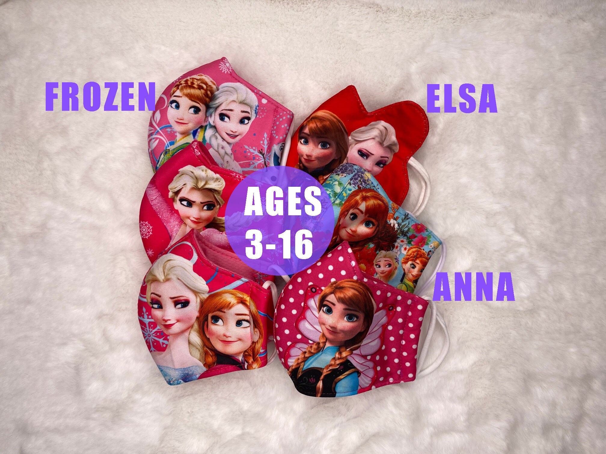 Disneys Frozen Elsa face mask with filter reusable washable | Etsy