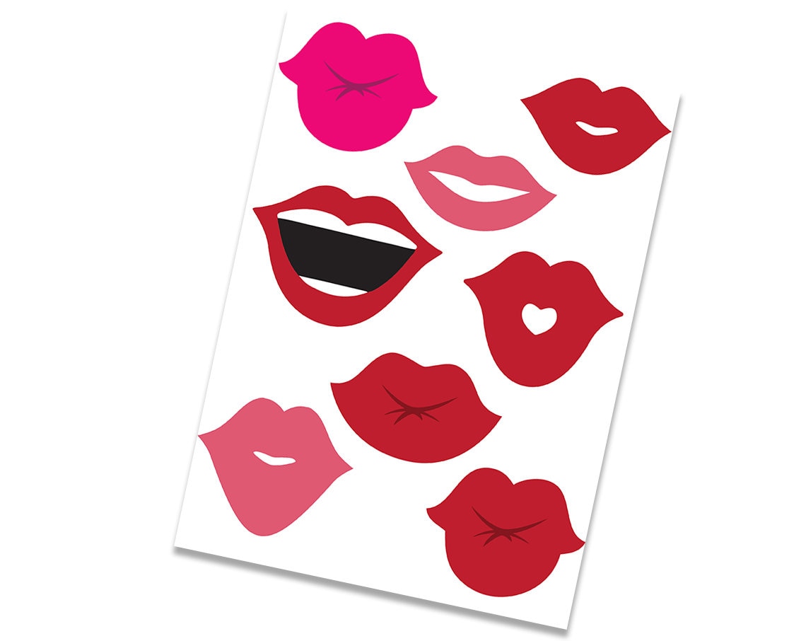 Imprimible bigote Photo Booth Props Labios y barba Photo Booth Props ...