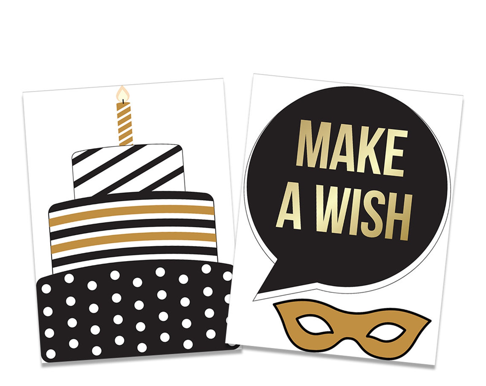 Birthday Photo Booth Props Printable PDF. Birthday Party Decorations ...