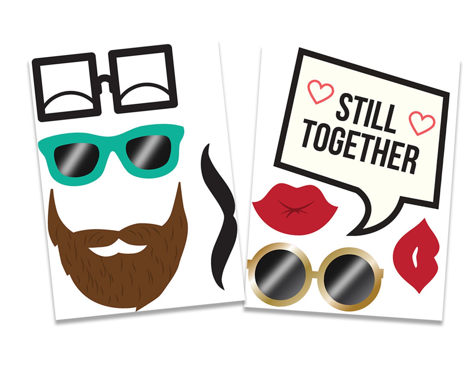 Class Reunion Photo Booth Props: Printable Party Decorations (PDF) - Etsy