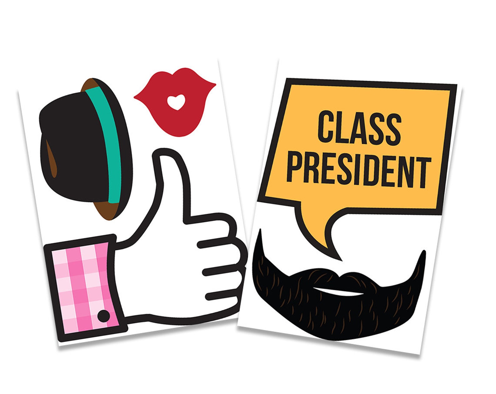 Class Reunion Photo Booth Props: Printable Party Decorations (PDF) - Etsy