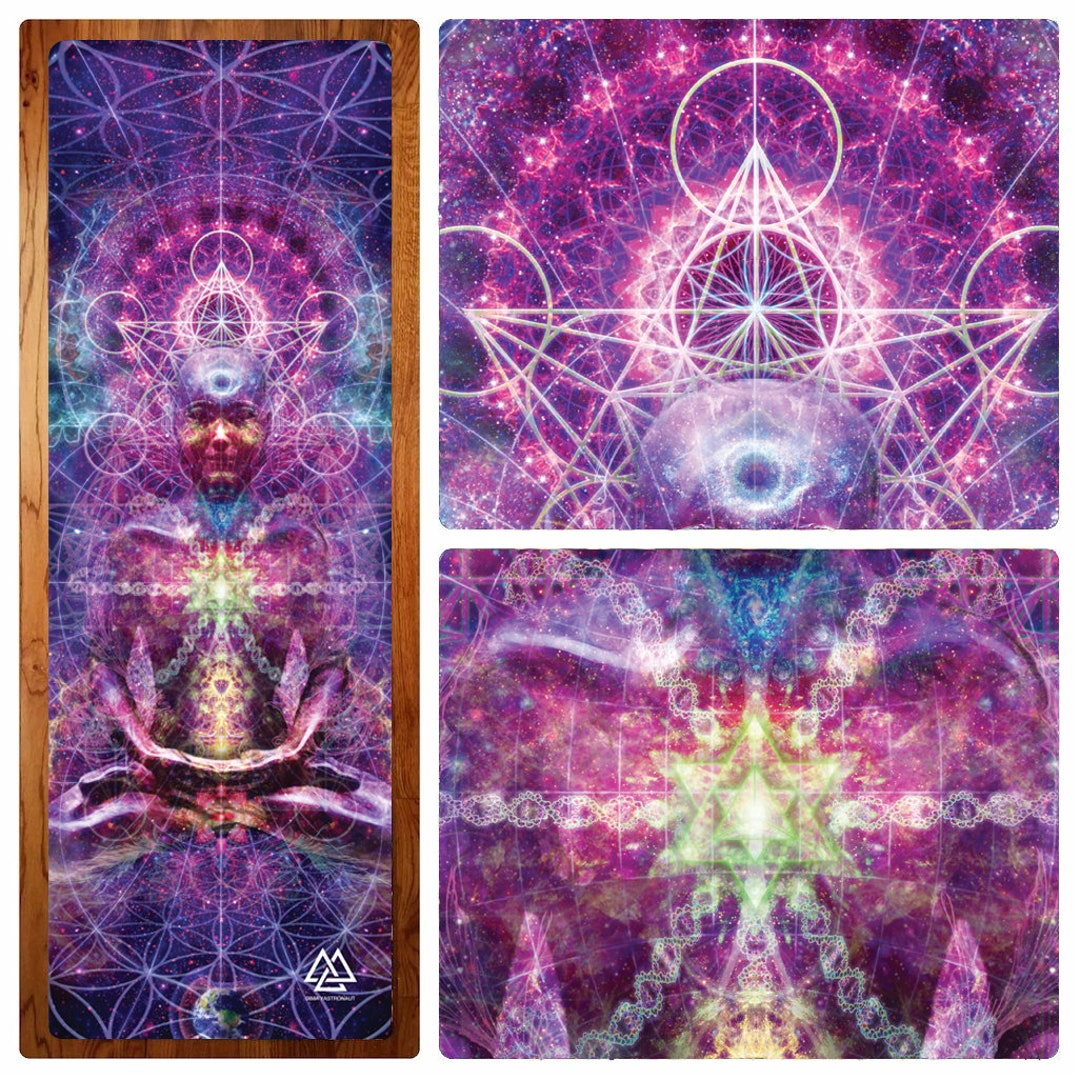 Astral Aura Yoga Mat por Dima Yastronaut Metta Mats - Etsy España