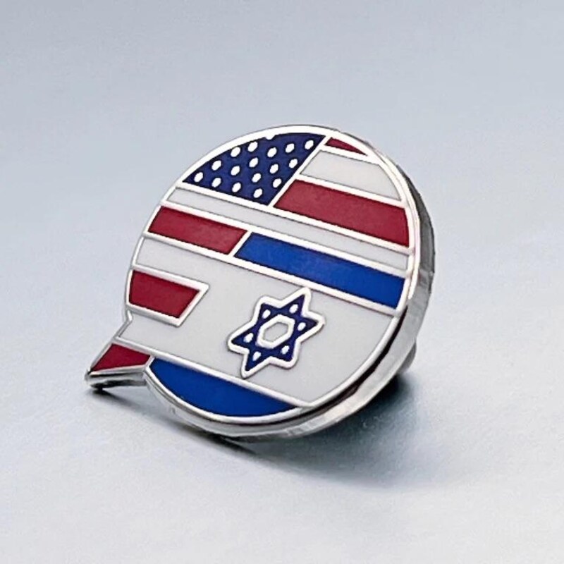 American Flag and Israeli Flag Lapel Pin - Etsy