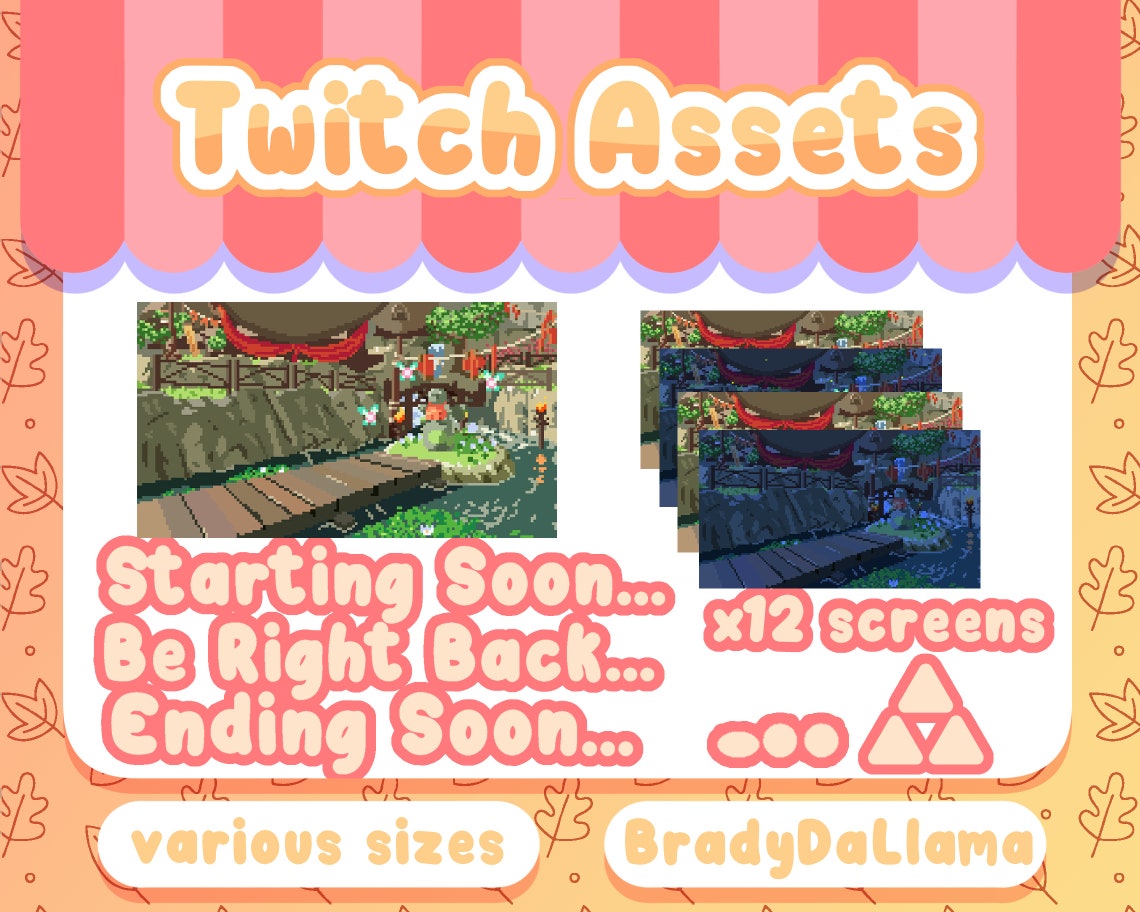 Zelda Twitch Screen Asset Pack 12 Screens, 4 .gif Items/ Instant ...