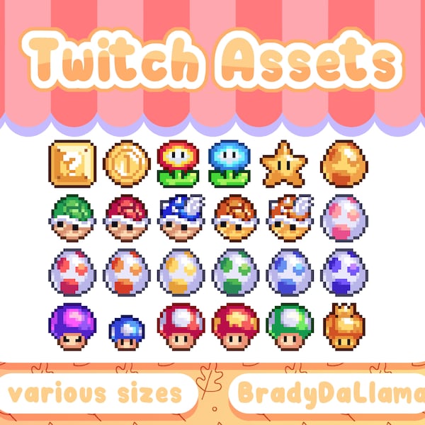 Pixel Twitch Badge - Etsy