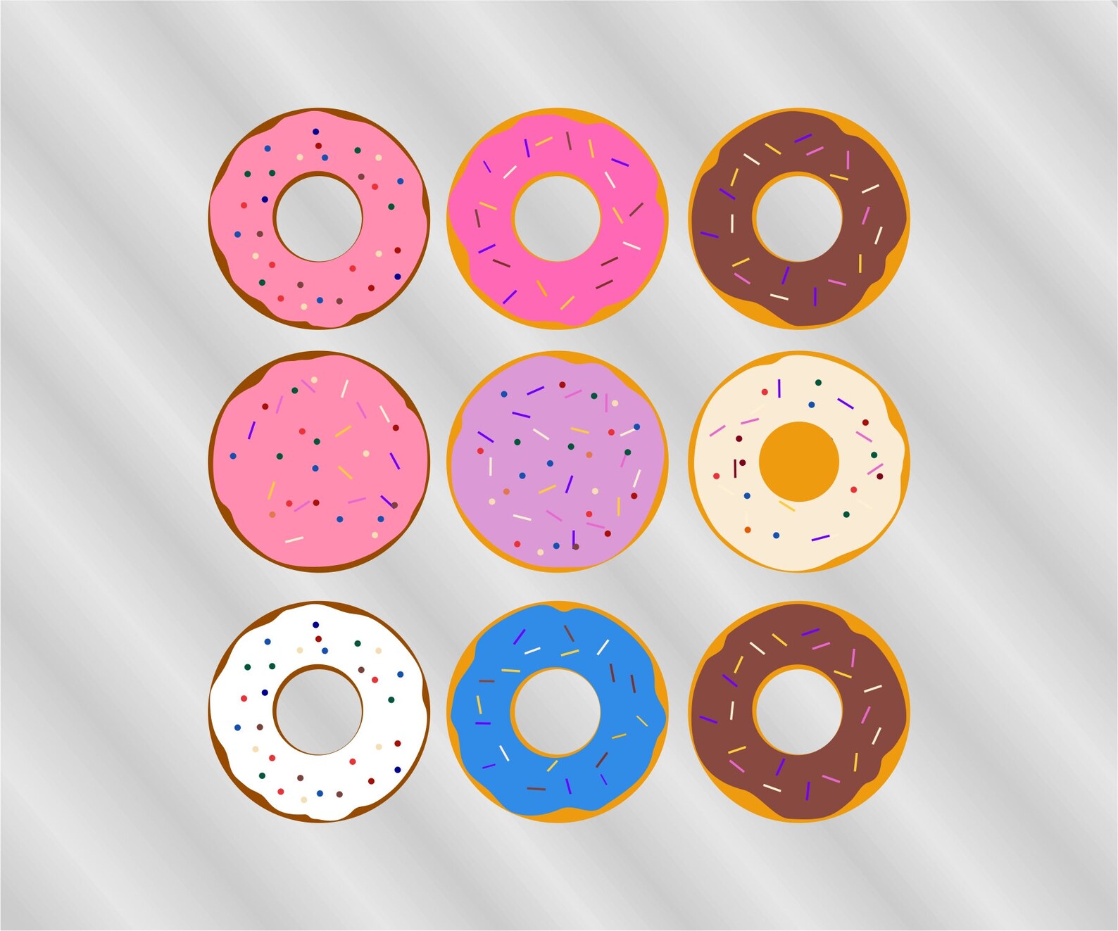 Donut Clip Art Donut Clipart Doughnut Clip Art Doughnut - Etsy