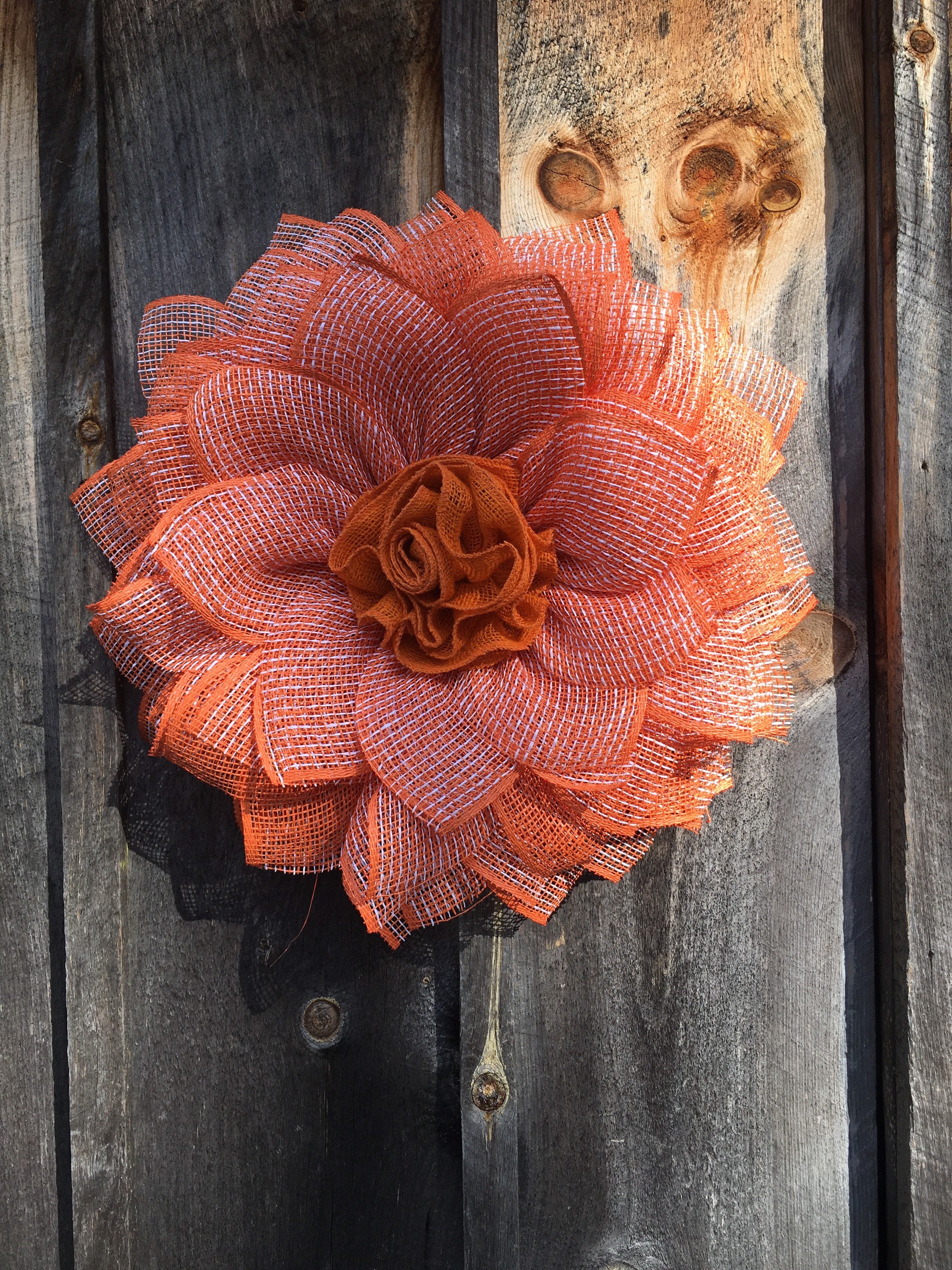 Rustic Flower Wreath, Farmhouse Flower, Front Door Wreath, Everyday ...