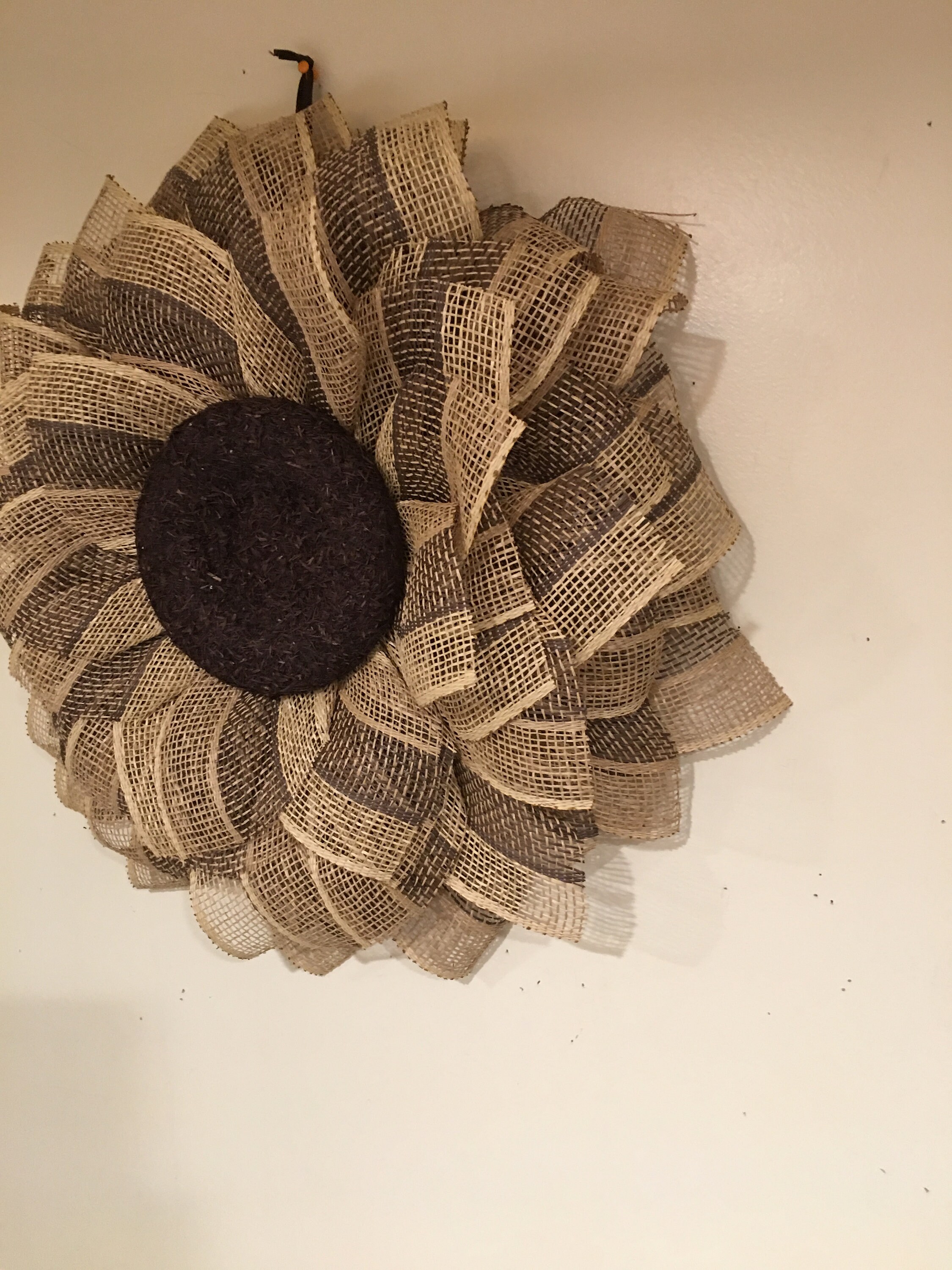 RUSTIC SUNFLOWER, Neutral Sunflower, Handmade Flower, Farmhouse Flower ...