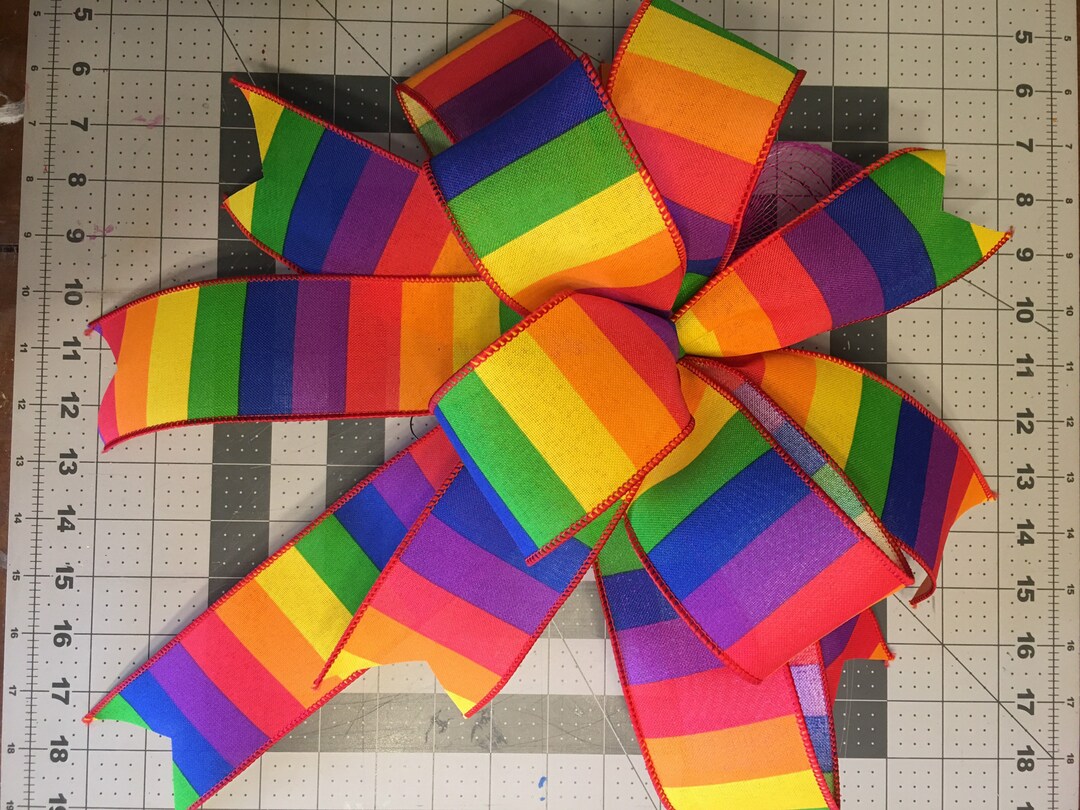 Rainbow Mail Box Bow Rainbow Door Hanger Rainbow Lantern - Etsy