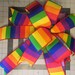 Rainbow Mail Box Bow, Rainbow Door Hanger, Rainbow Lantern Bow, Outdoor ...