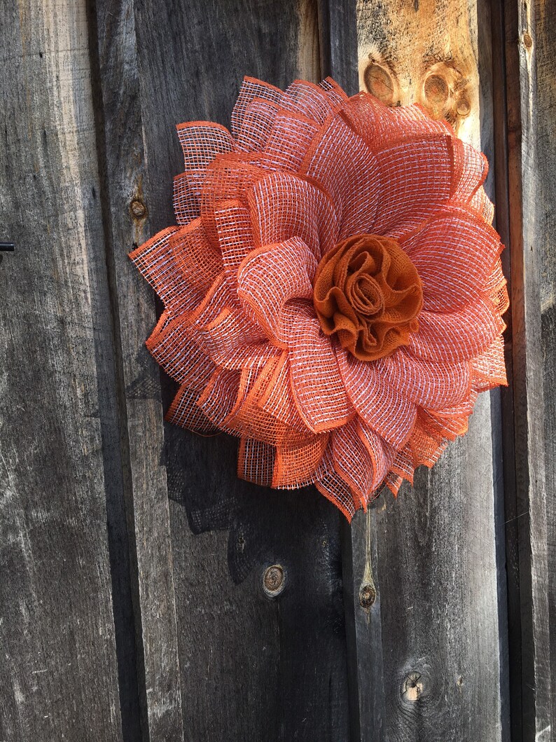 Rustic Flower Wreath, Farmhouse Flower, Front Door Wreath, Everyday ...