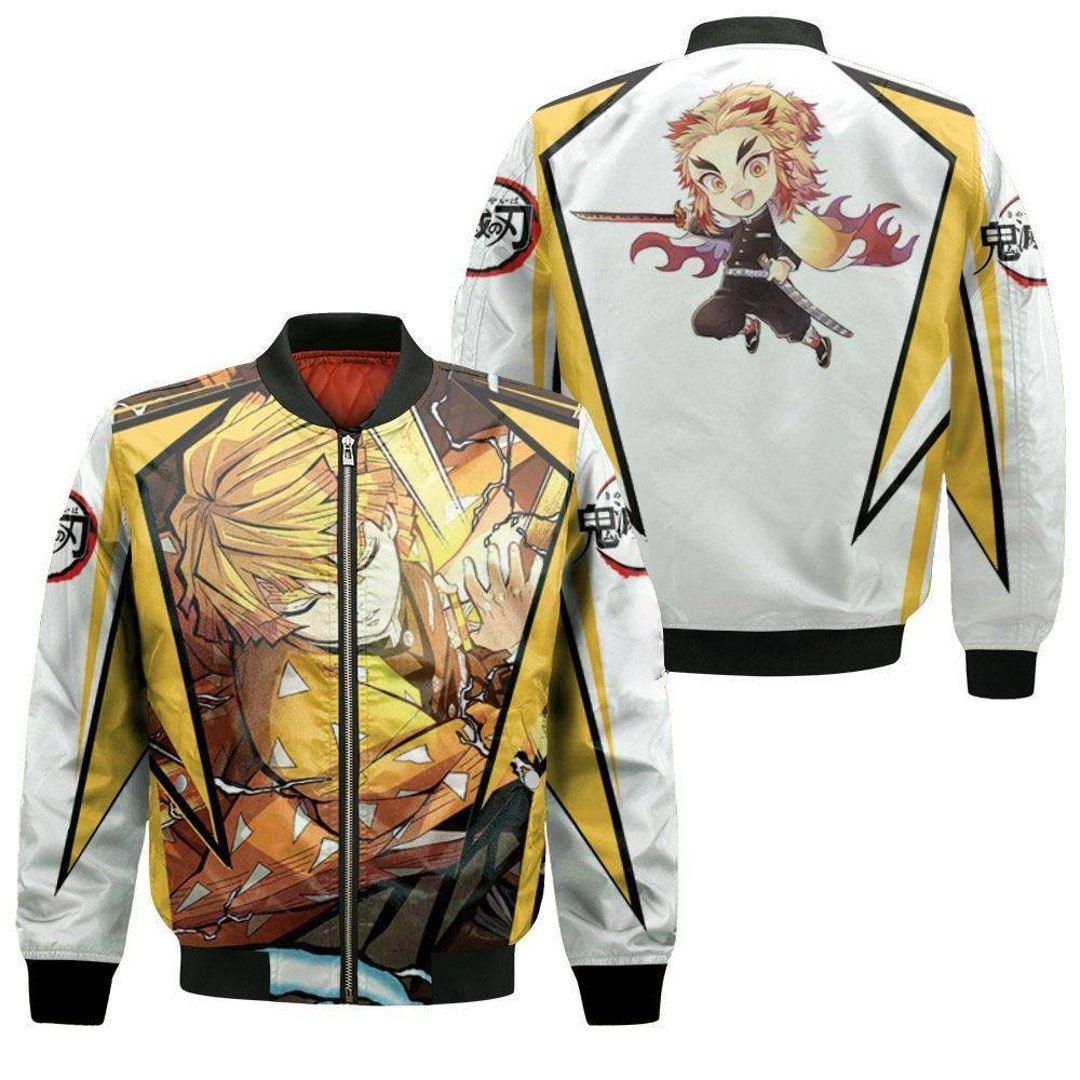 Kimetsu No Yaiba Agatsuma Zenitsu Bomber Jacket BB1946 - Etsy