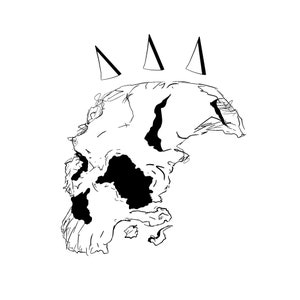 half skeleton drawing