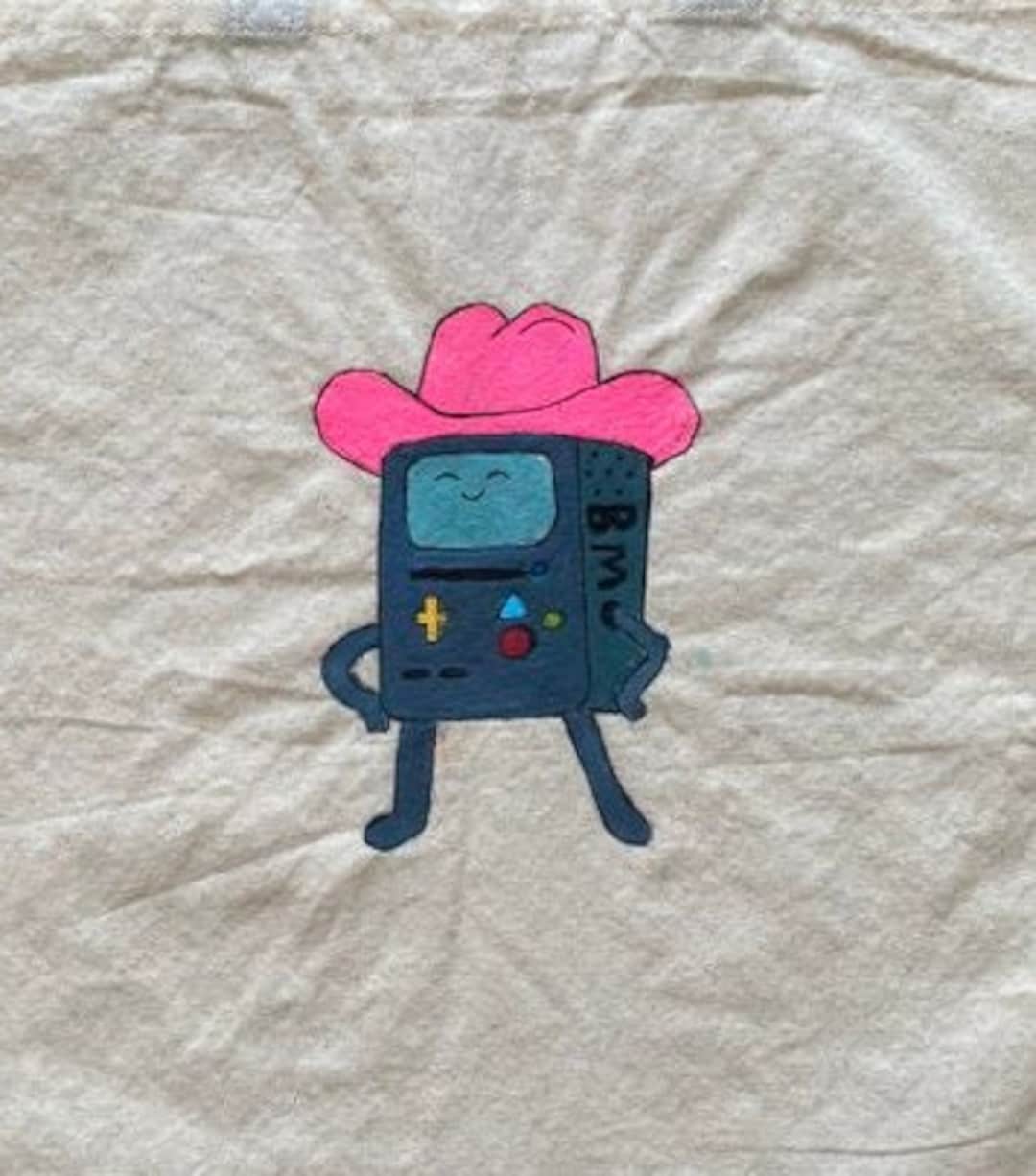 BMO X COWBOY HAT Tote Bag (hand-painted) - Etsy