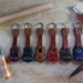 Hand Made Leather Guitar Key Ring With Plectrum Pouch. - Etsy