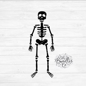 Instant SVG/DXF/PNG Simple Skeleton Svg Halloween Svg - Etsy