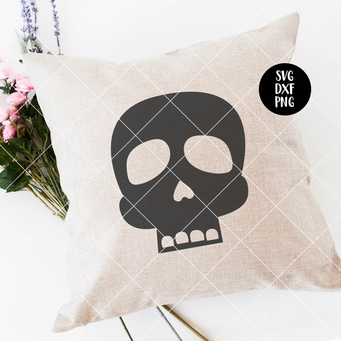 Instant SVG/DXF/PNG Simple Skull Svg Halloween Svg Halloween | Etsy