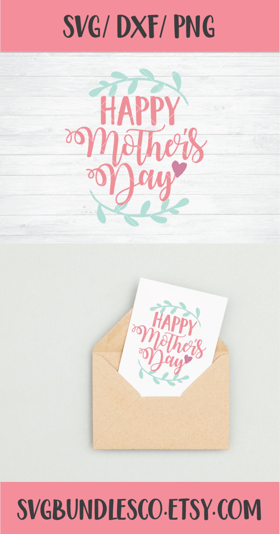 Instant SVG/DXF/PNG Happy Mother's Day, Mom Svg, Mothers Day Svg, Cut ...