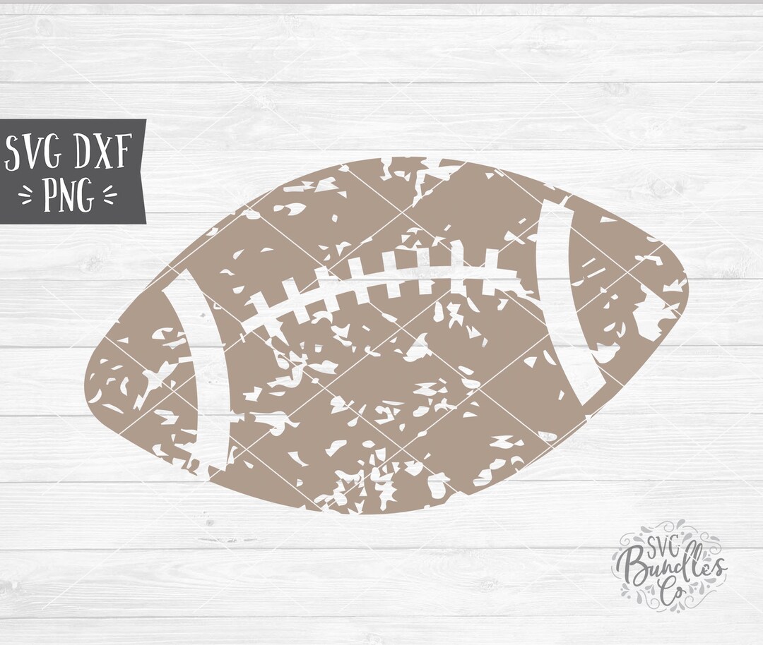 Instant SVG/DXF/PNG Distressed Football Svg, Football Svg, Sports Svg ...