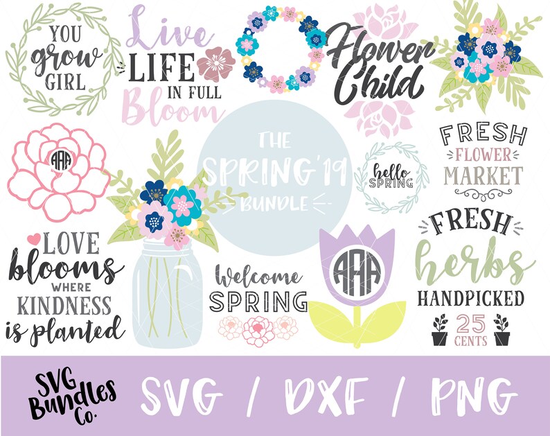Instant SVG/DXF/PNG Spring Svg Bundle Spring Svg Spring - Etsy