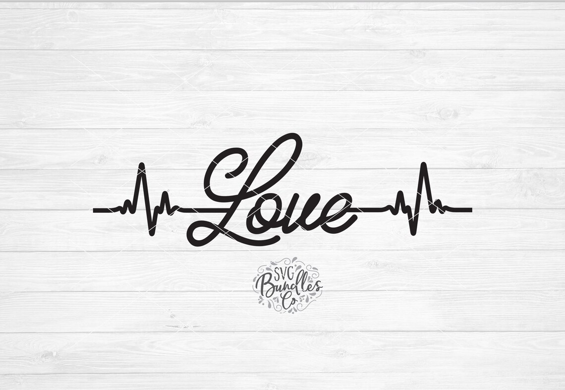 Instant SVG/DXF/PNG Love Heartbeat Symbol Svg Valentines Day - Etsy