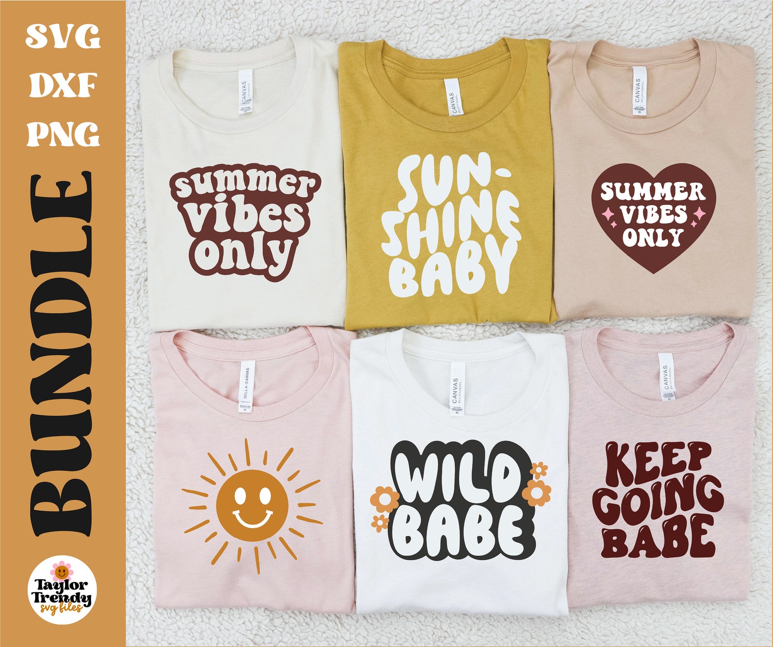 Instant SVG/DXF/PNG Trendy Retro Tshirt Bundle 2 Svg Retro - Etsy