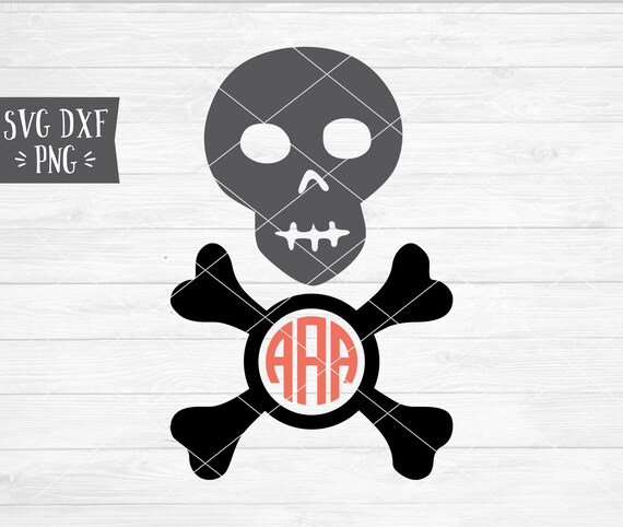 Instant SVG/DXF/PNG Skull Monogram Svg Halloween Svg - Etsy