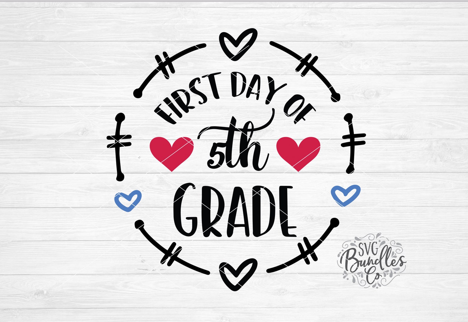 Instant SVG/DXF/PNG First Day of 5th Grade Svg First Day of | Etsy