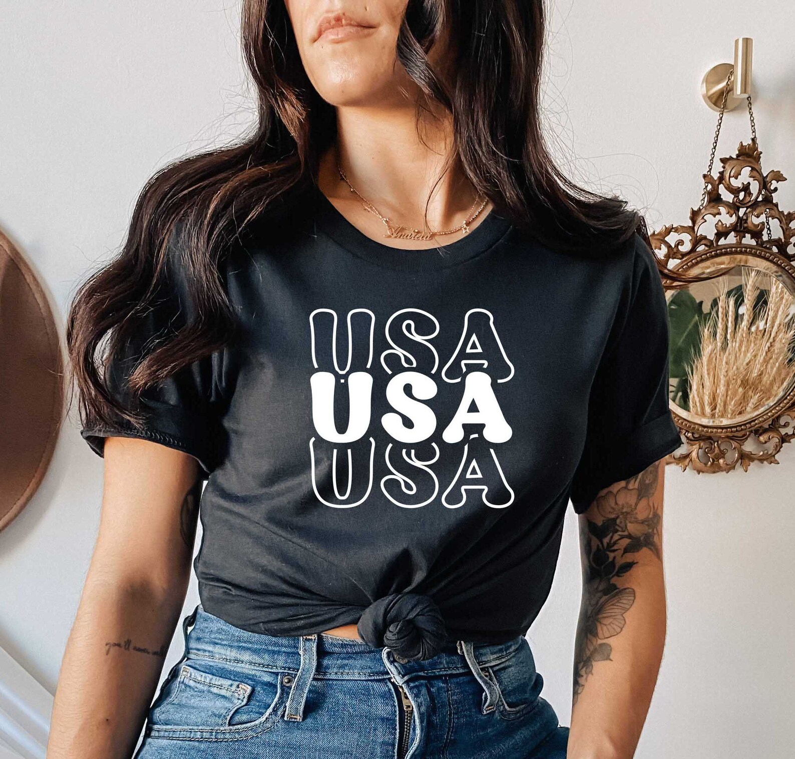 Instant Svg/dxf/png USA Stacked Svg Usa Svg America Svg 4th - Etsy