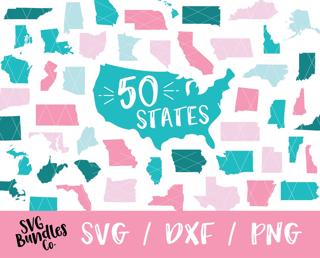 Instant SVG/DXF/PNG United States, Usa Svg, Dxf, Cut File, Craft ...
