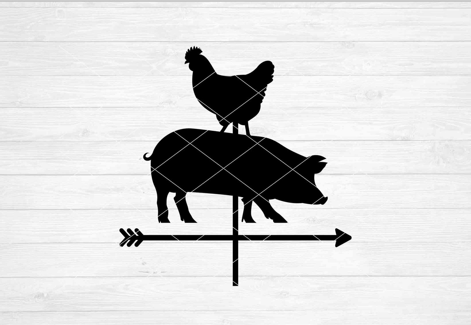 Instant SVG/DXF/PNG Farmhouse Weathervane Farm Animals Svg - Etsy