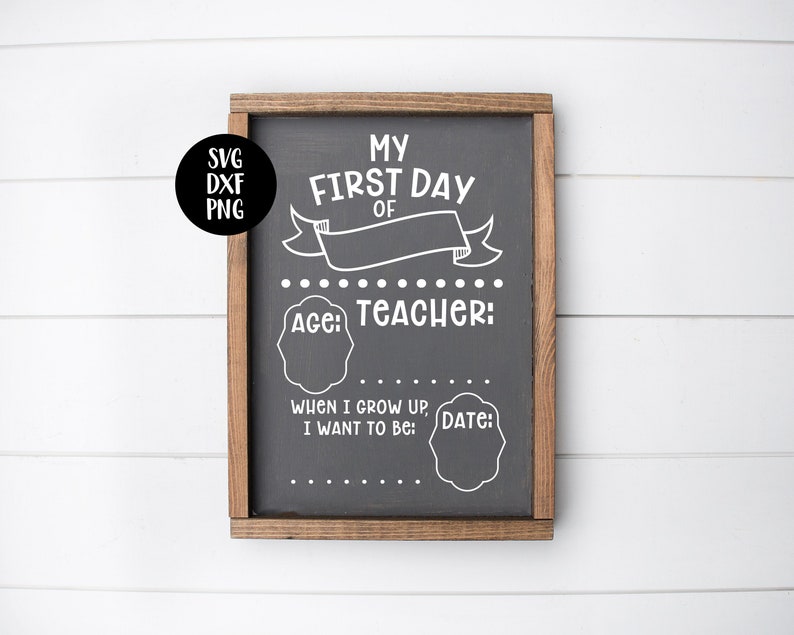 Instant SVG/DXF/PNG First Day of School Sign Svg First Day of - Etsy