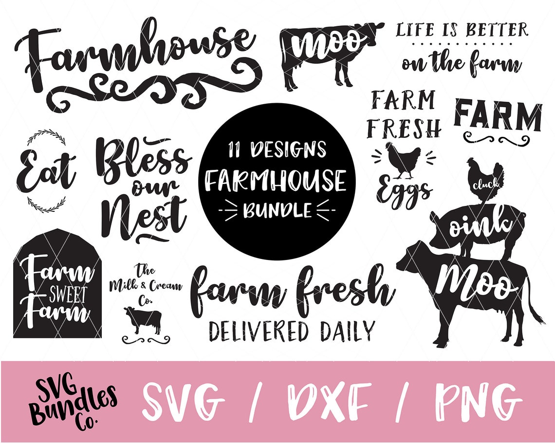 Instant SVG/DXF/PNG Farmhouse Bundle Farmhouse Svg Farmhouse - Etsy