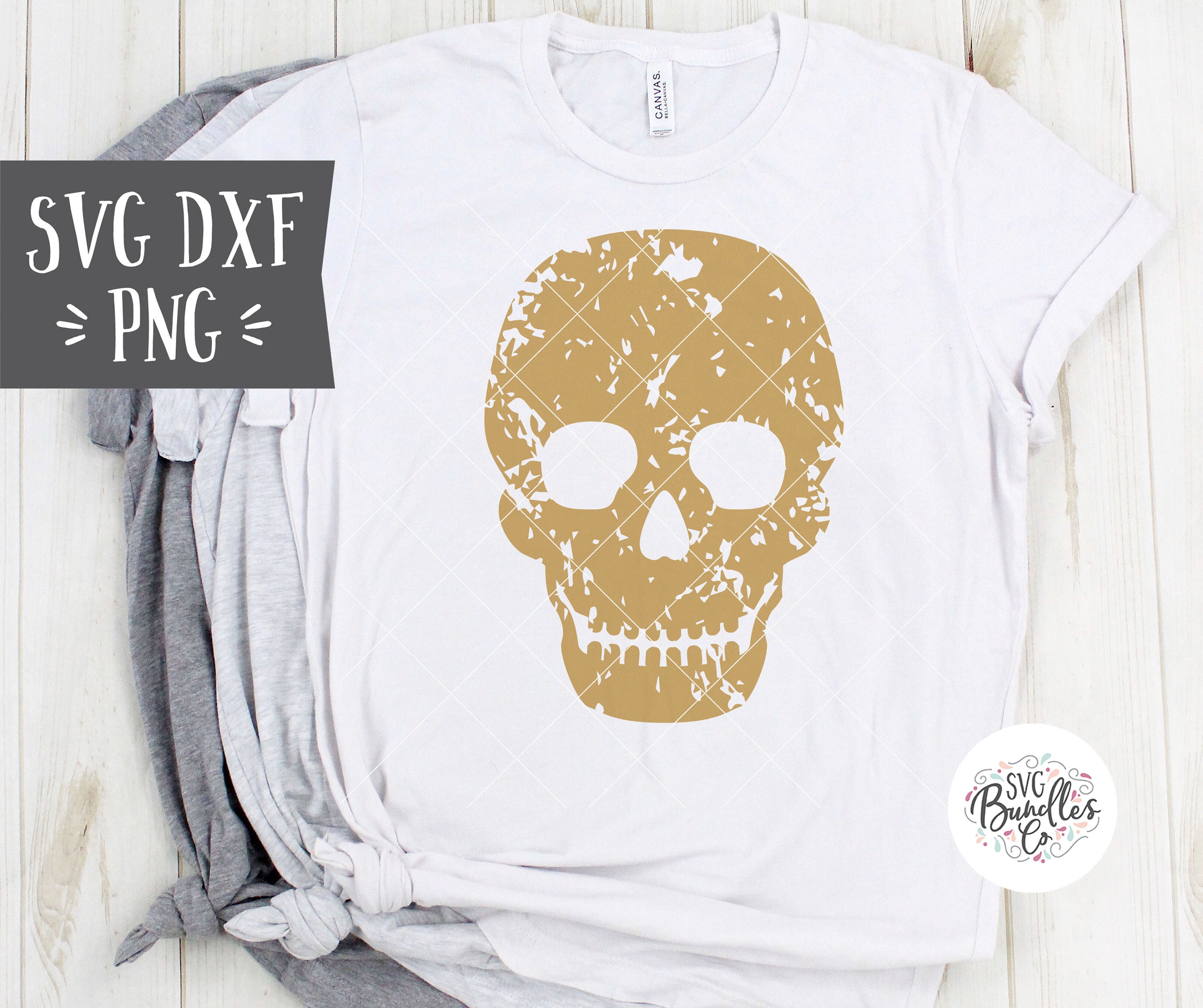 Instant SVG/DXF/PNG Distressed Skull Svg, Day of the Dead Svg ...