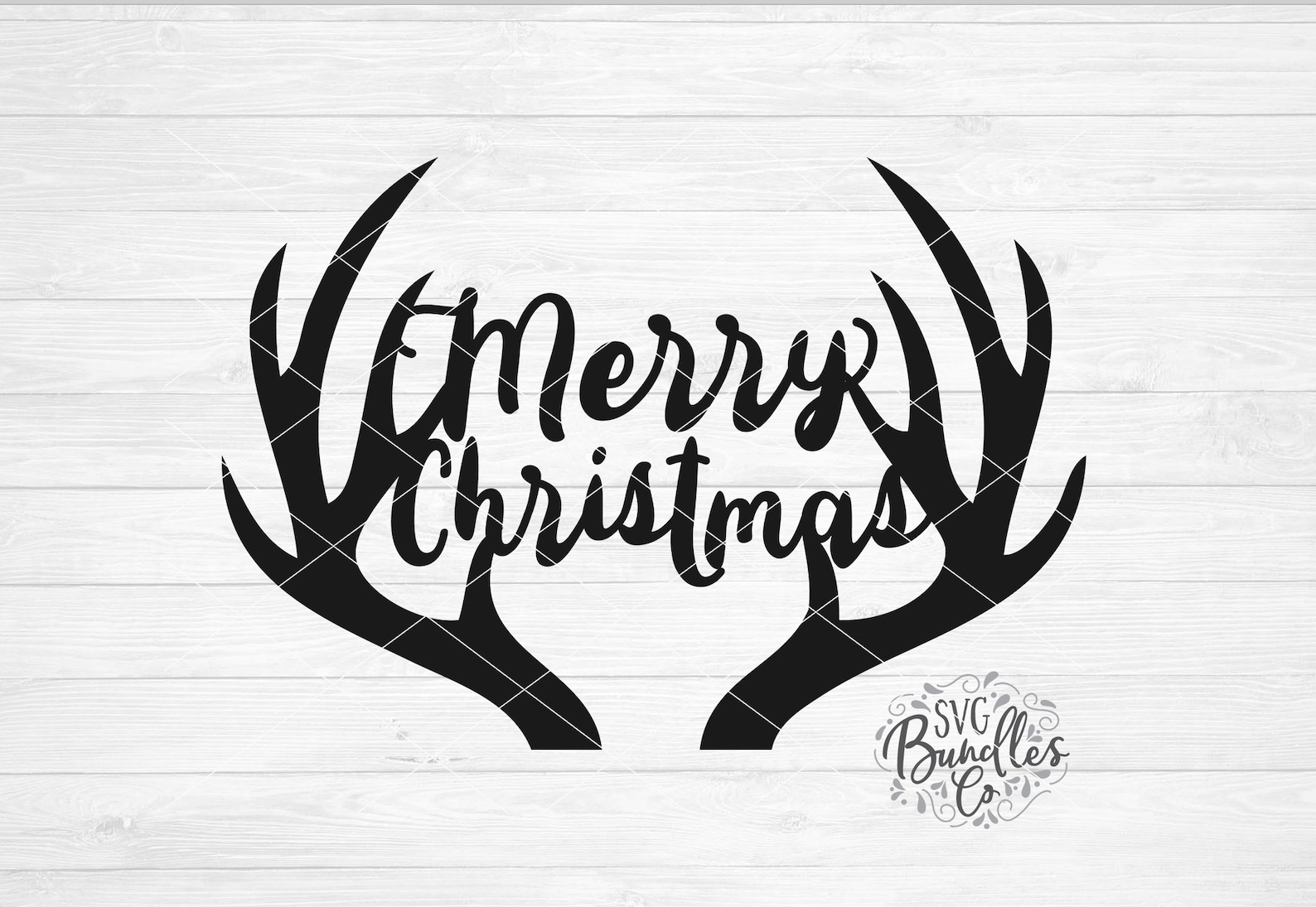 Instant SVG/DXF/PNG Merry Christmas deer Antlers Svg - Etsy