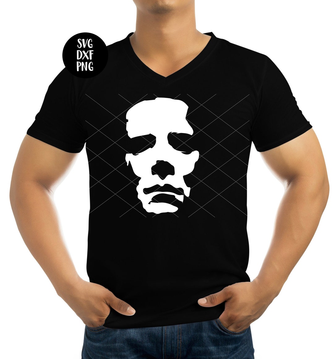 Instant SVG/DXF/PNG Michael Myers Shadow Mask Svg, Halloween Svg ...