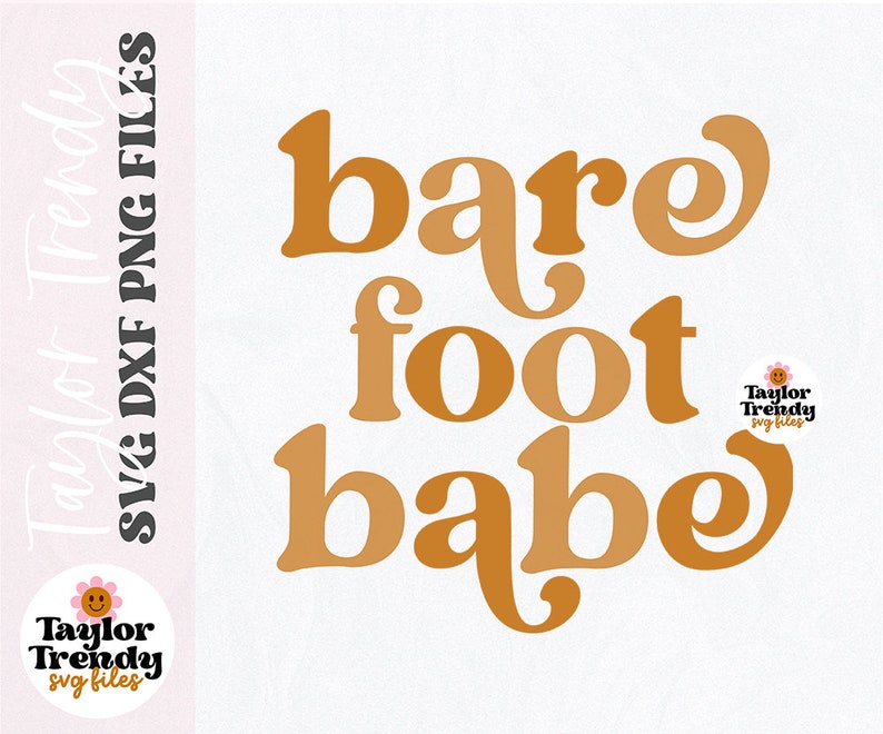 Instant SVG/DXF/PNG Barefoot Babe Svg Retro Svg Retro Summer - Etsy