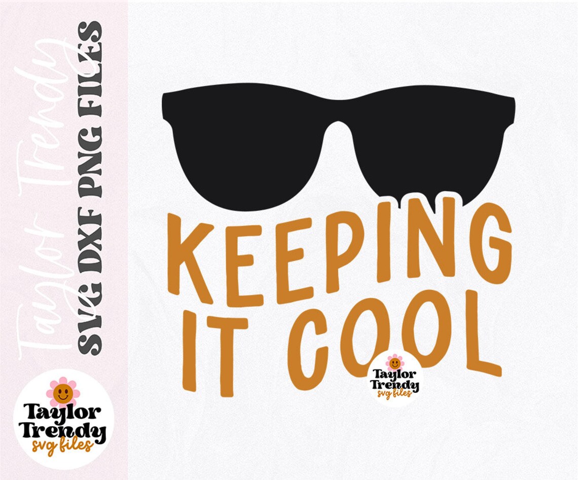 Instant SVG/DXF/PNG Keeping It Cool Retro Svg Retro Summer - Etsy