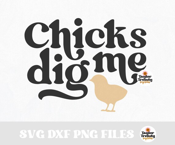 Instant SVG/DXF/PNG Chicks Dig Me Svg Retro Easter Svg | Etsy