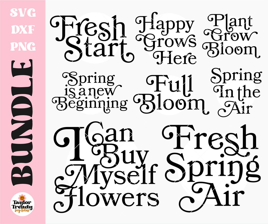 Instant SVG/DXF/PNG Trendy Modern Serif Tshirt Bundle Svg, Retro Tshirt ...