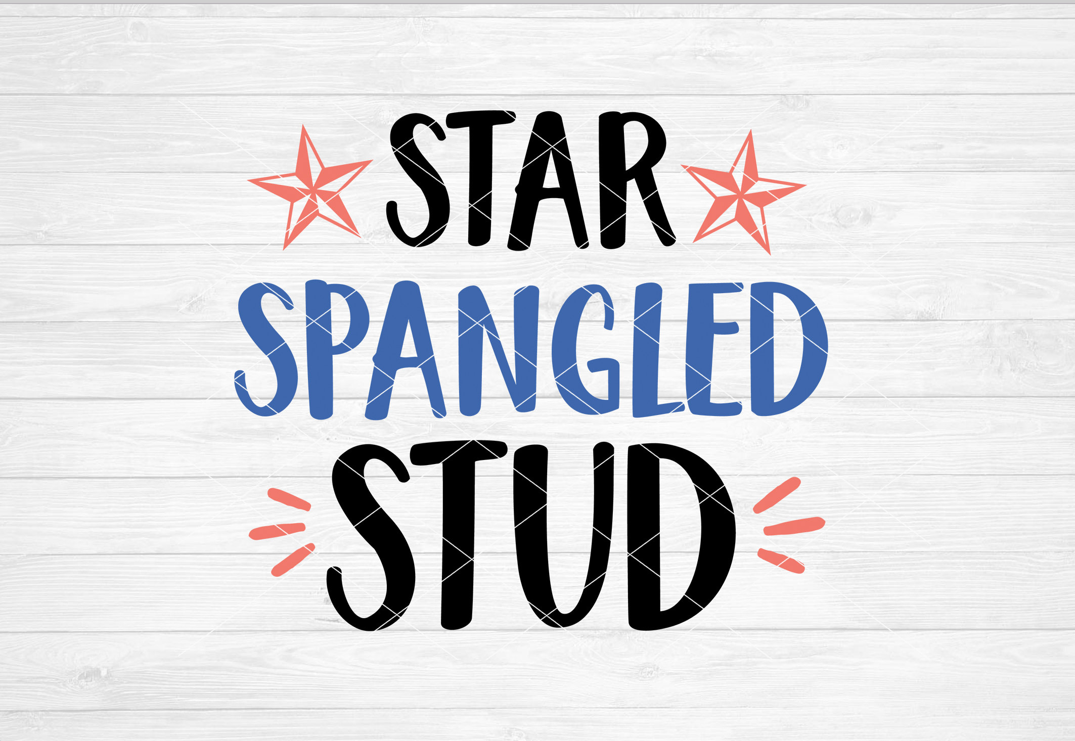 Instant SVG/DXF/PNG Star Spangled Stud baby 4th of july usa | Etsy