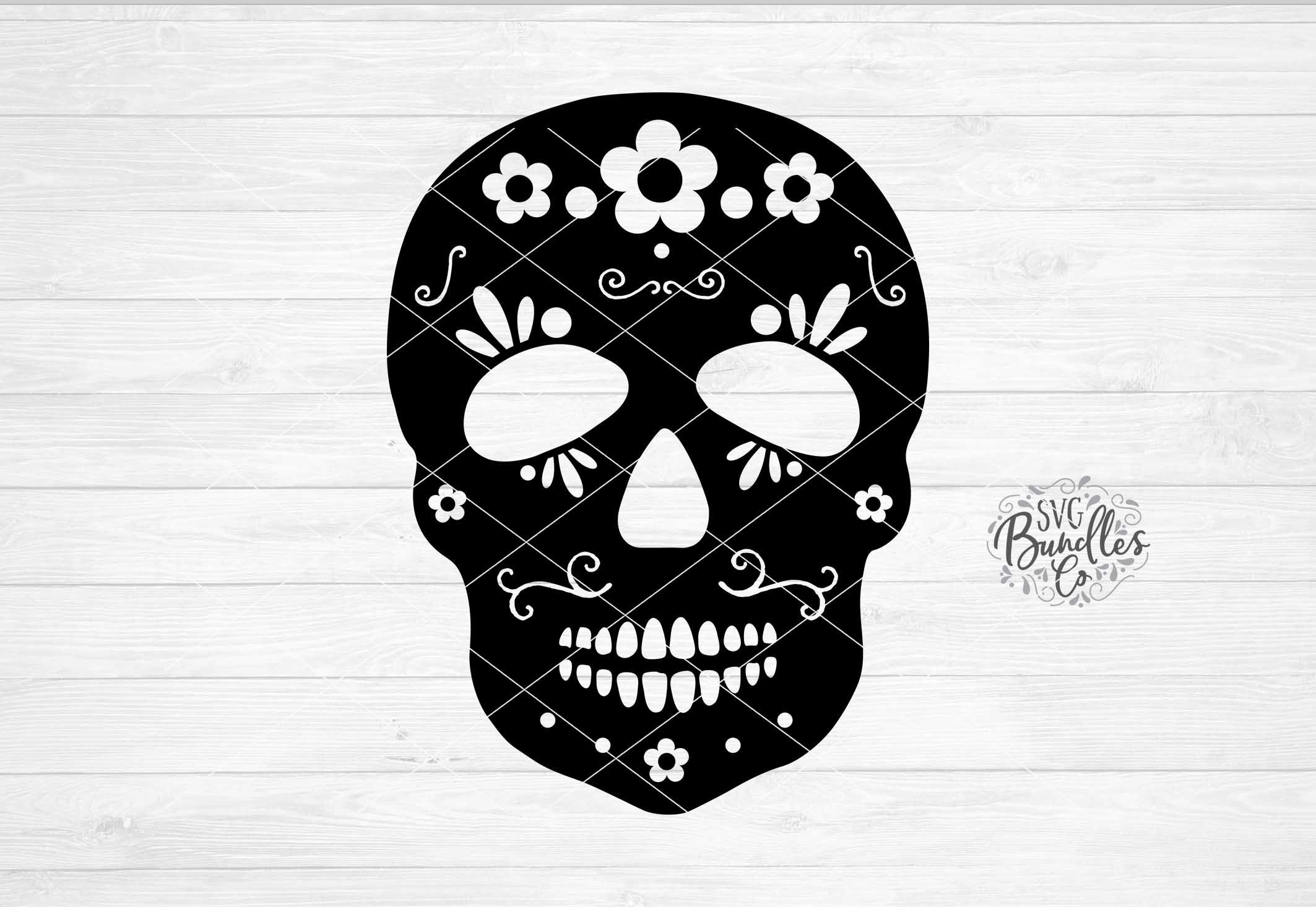 Digital Simple Sugar Skull SVG Art & Collectibles etna.com.pe